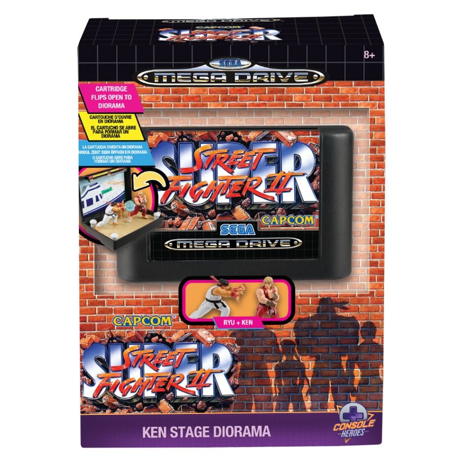 Console Heroes Super Street Fighter 2 Ken Stage Diorama – Berrymans Toys